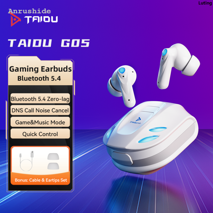LutingLuxury TAIDU G05 TWS Gaming Wireless Earphones Bluetooth with Mic ...