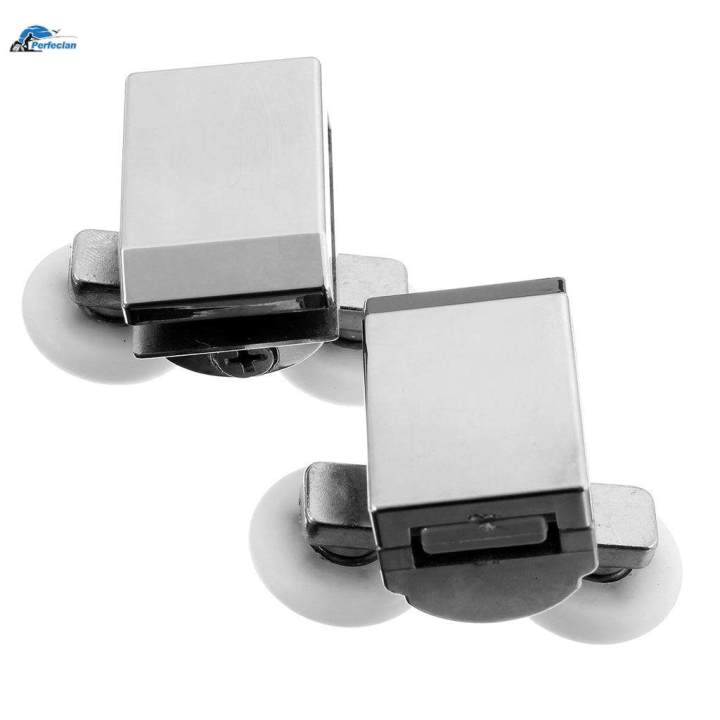 2Pcs Double Shower Enclosure Sliding Door Rollers Runners | Daraz.lk