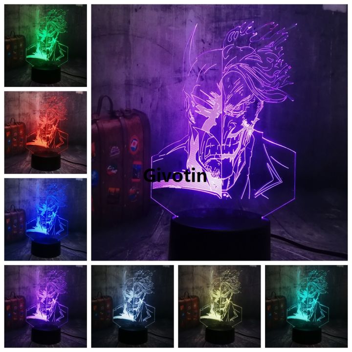 Justice League Two-Face Batman Clown Joker DC Hero 3D RGB Night Light ...