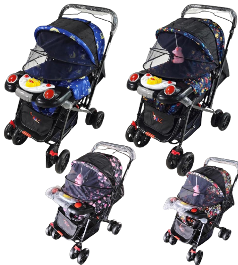New Baby Music Stroller Fold and unfold Indoor and outdoor use Full ...