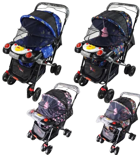 New Baby Music Stroller Fold and unfold Indoor and outdoor use Full ...