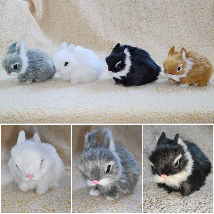 Simulation Rabbit Toy Squatting Model Home Decoration Rabbit Model ...