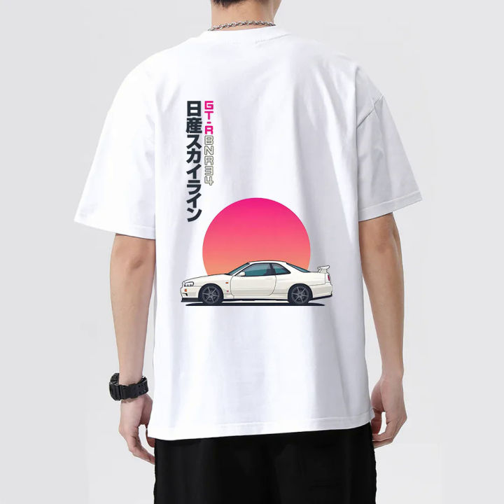 Initial D shirt T-shirt Men Summer Short Sleeve Tops Japan Anime ...