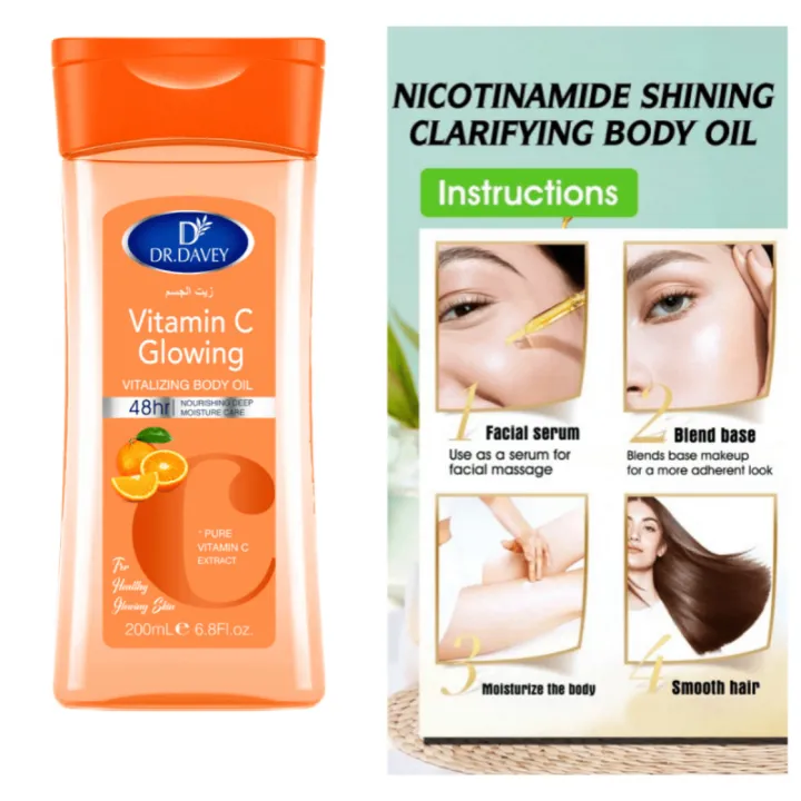 DR.DAVEY VC Body Treatment Oil Body Oil VC Body Massage Essential Oil ...