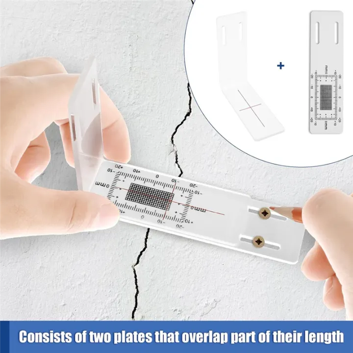 3 Pcs Crack Monitor, Crack Monitoring Record Concrete Crack Monitor ...