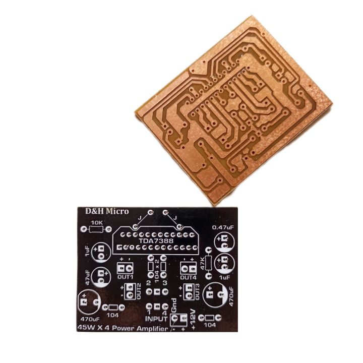 TDA7388 Audio Amplifier DIY Car Radio Automotive Audio 12v DC 45W x 4 ...