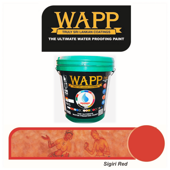 WAPP Waterproofing exterior paint - Sigiri Red | Daraz.lk