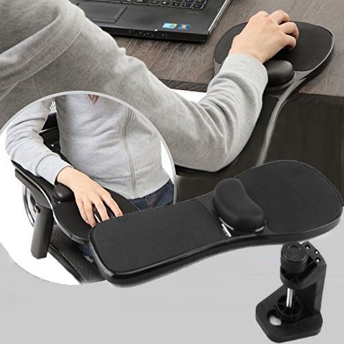 Rotation Computer Desktop Laptop Mouse Tray Elbow Pad Wrist Rest Plate ...