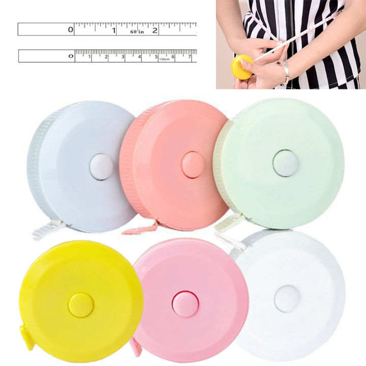 Mini Round Three Circumference Measuring Ruler Self Retracting Tape ...