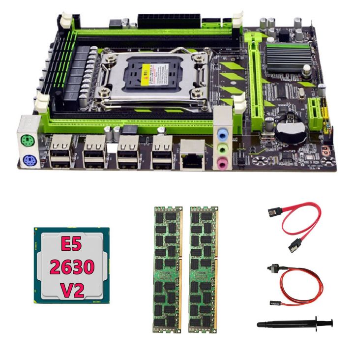 NAMUNY X79 Motherboard+E5 2630 V2 CPU+2X4GB DDR3 1600Mhz REG ECC RAM ...