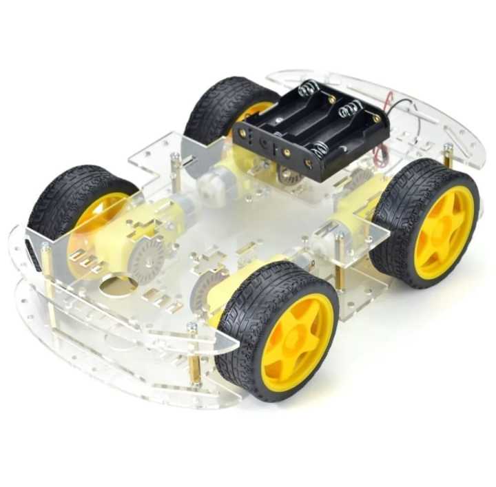 New 4wd Robot Smart Car Chassis Kits Car With Speed Encoder For Arduino