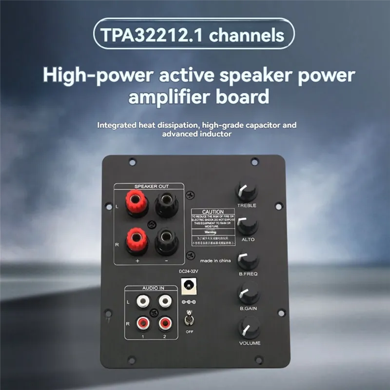High Power TPA3221 Active Speaker Amplifier 100Wx2+200W Board with ...