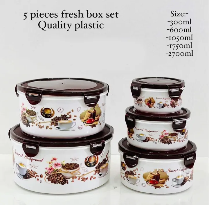5 Pieces Fresh box set Quality Plastic | Daraz.lk