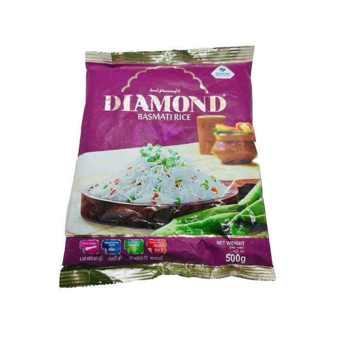 Diamond Basmati Rice - (500g) Authentic, Fragrant, and Long-Grained ...