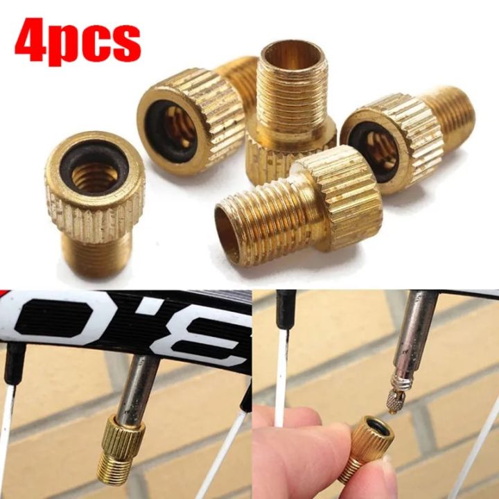 bicycle pump 4PCS Brass-plated Bicycle Nozzle Adapter Bicycle Tire Gas ...