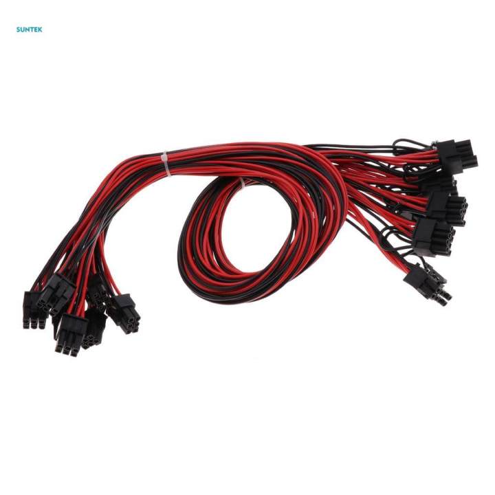 PCI-Express Power Convertor/Adapter Cable (6+2)pin to 6 Pin for Laptop ...