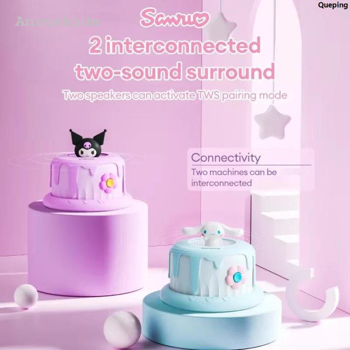 Queping2025 Sanrio FY03 Kuromi Mini Bluetooth Speakers Kawaii Hello ...