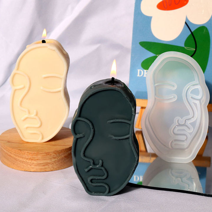 3D Epoxy Resin Plaster Polymer Clay Handmade Soap Human Face Shape ...