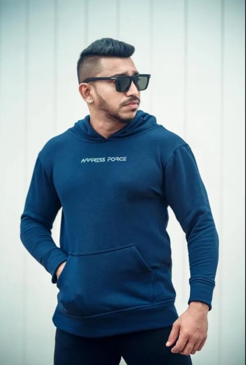 PREMIUM FLEECE HOODIE – NAVY | Daraz.lk