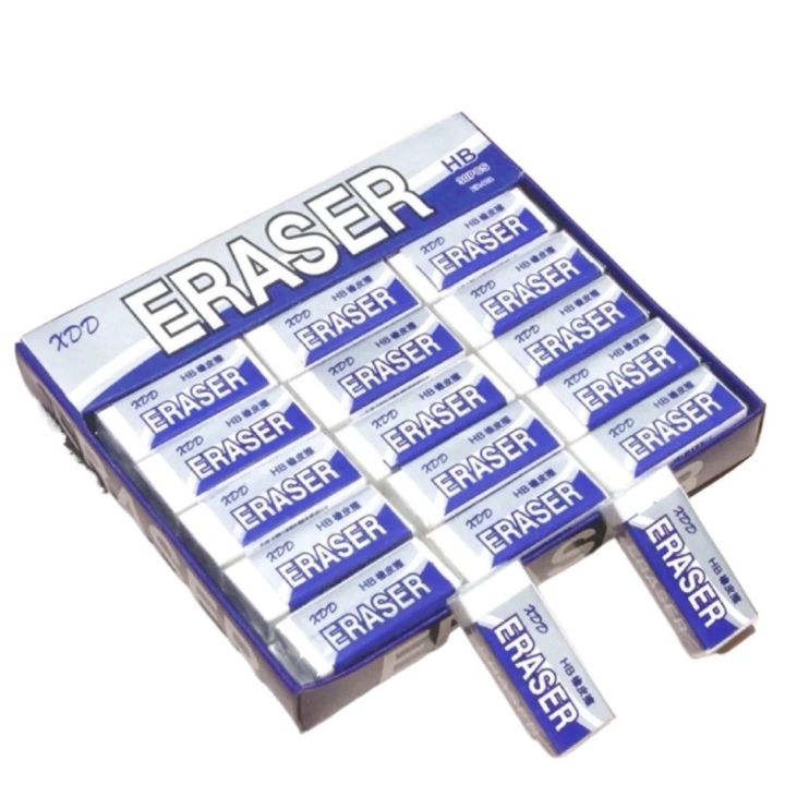 Eraser Pack 30 HB Erasers for school and office white rubber HB Eraser ...