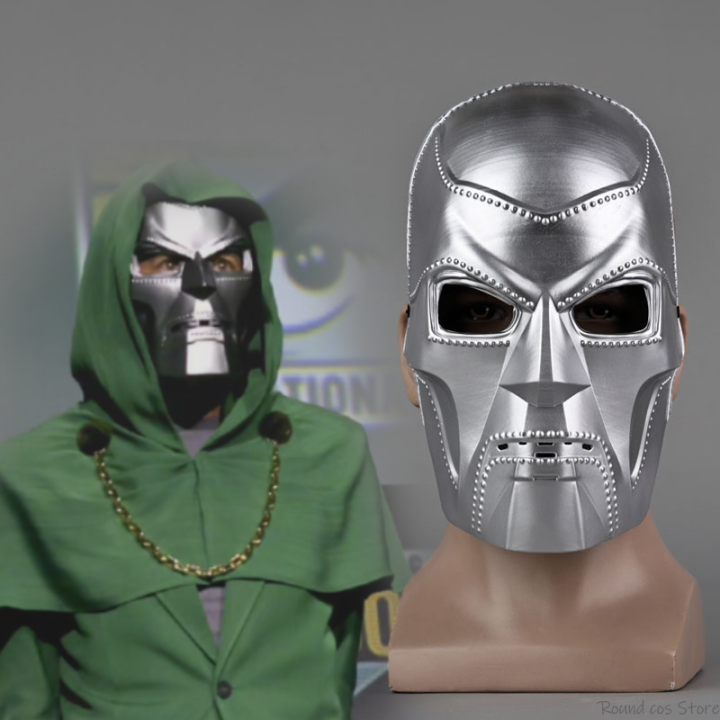 Movie Doctor Doom Cosplay Costume Mask Unisex Helmet Visor Plastic ...