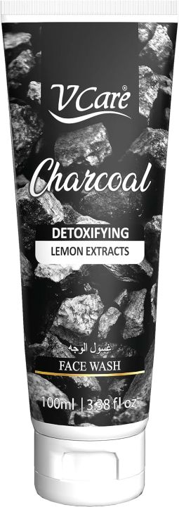 Vcare Face Wash 100ml - Purifying & Brightening Formula | Charcoal ...