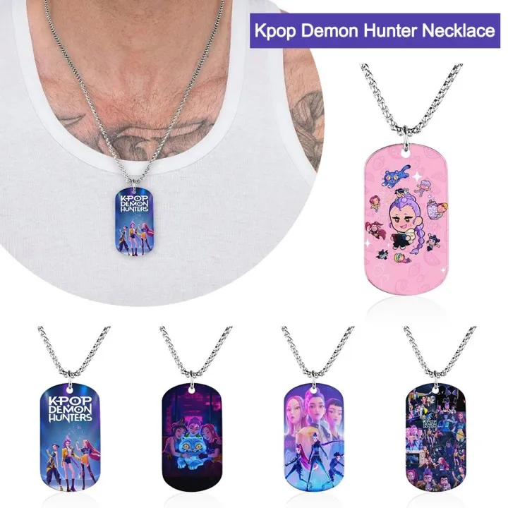 Fan Gift Anime Film Rumi Zoey Mira Kpop Demon Hunter Necklace Cartoon ...