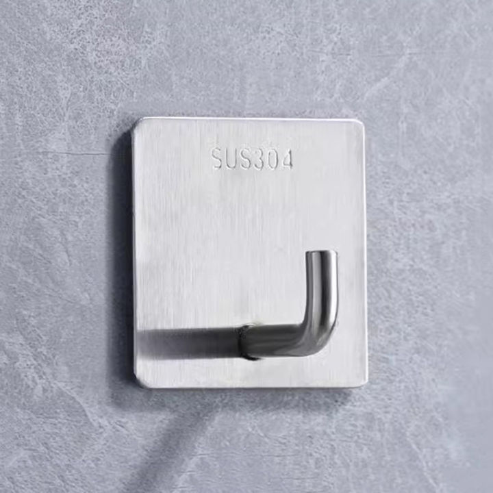 Stainless Steel Hook Strong Adhesive Hook Door Back Coat Hook Hardware ...