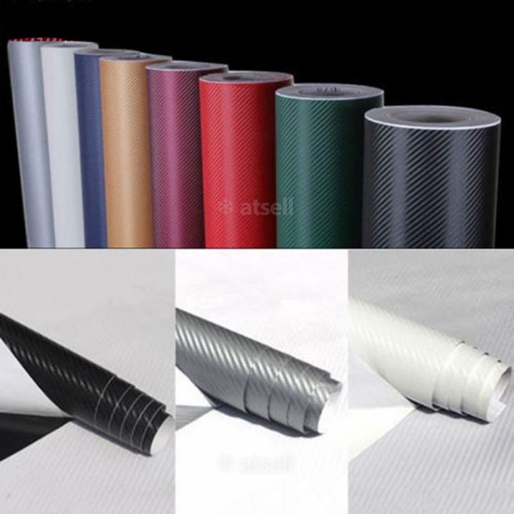 HW 3D Texture CARBON Fiber Wrap Vinyl Decal Car Auto Sticker Sheet ...