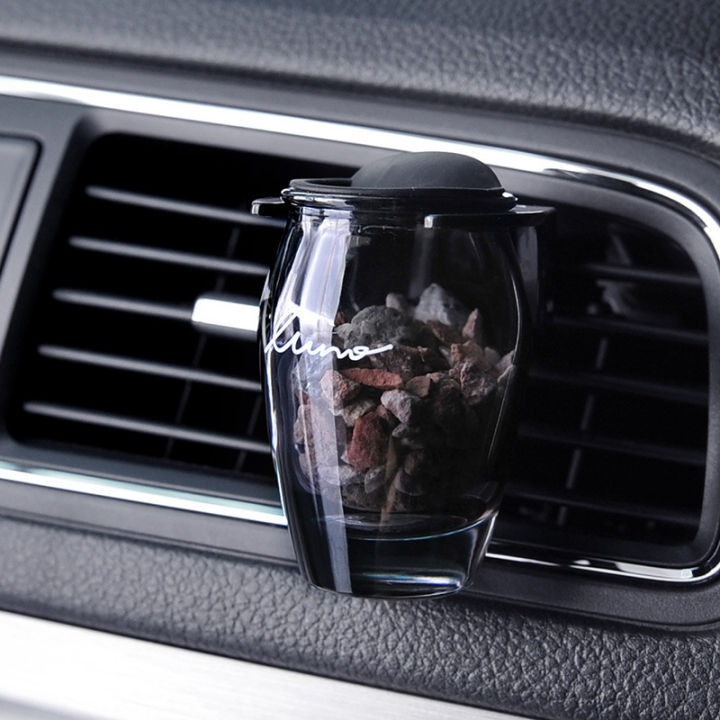 Vent Clip Zeolite Fragrance Diffuser Interior Car Air Freshener Perfume ...