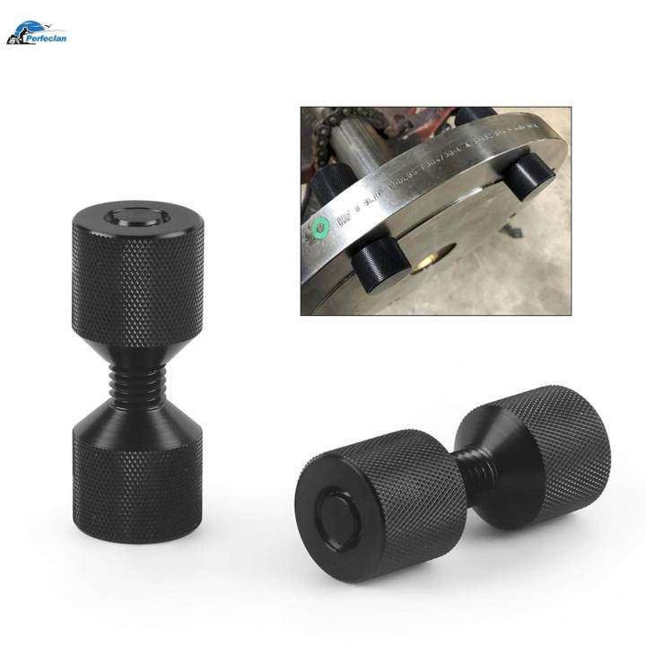 2 Pieces 1-1/8inch Two Hole Pins Set Black Portable Flange Alignment ...