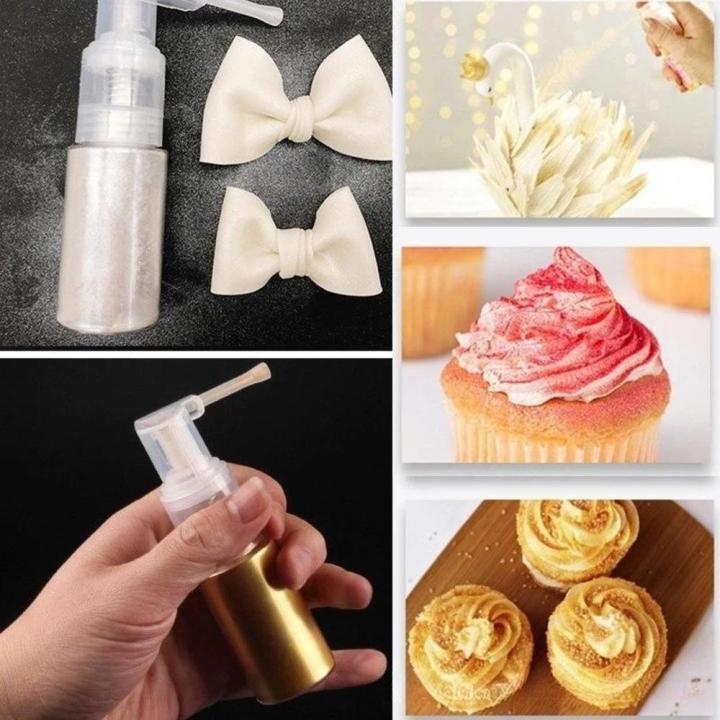 Cake Baking Plastic Powder Spray Bottle Decorative Powder Can 180ML ...