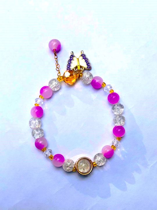 Makersland Sweet Bead Bracelet For Children Women Cute Flower Pendant Bracelets Kids Girls Charm ...