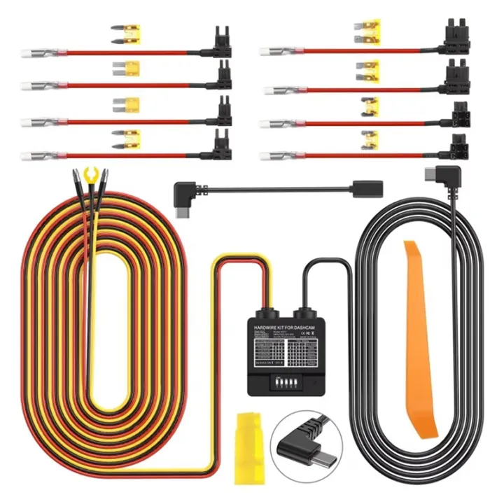 Car DVR Hardwire Cable Kit Car DVR Hardwire Kit with Type-C Port for ...