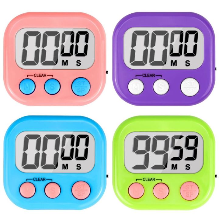 Small Size Magnetic Back Digital Timer Minute Second Count Up Classroom Timer ON/Off Switch ...