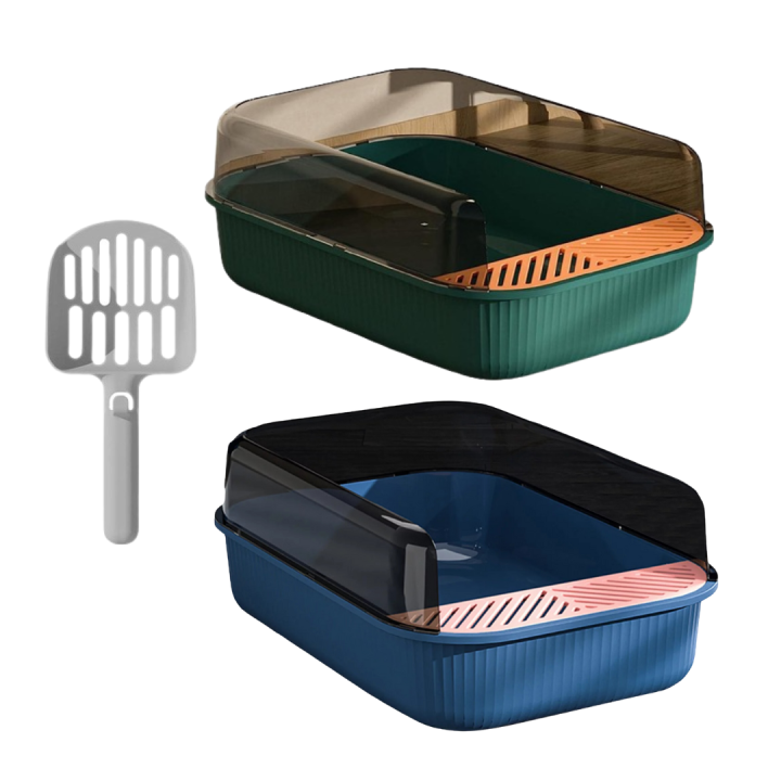 Semi-enclosed Sifting Cat-Litter Box | Daraz.lk