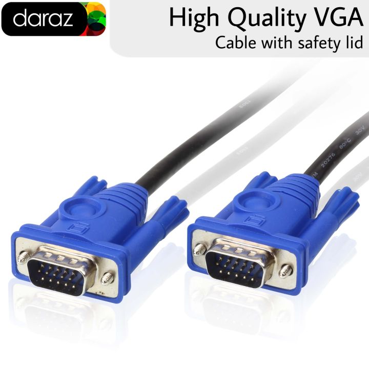 VGA High Quality Cable 1.8 Meter Computer Monitor VGA to VGA Cable with ...
