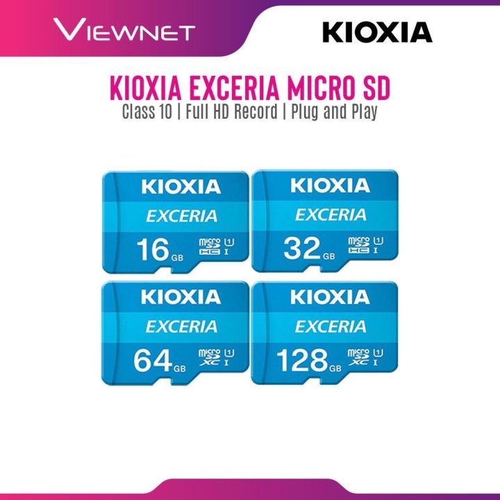 ♥Free Send adapter + card reader+ authentic Kioxia Exceria MicroSD Memory Card with Full HD ...