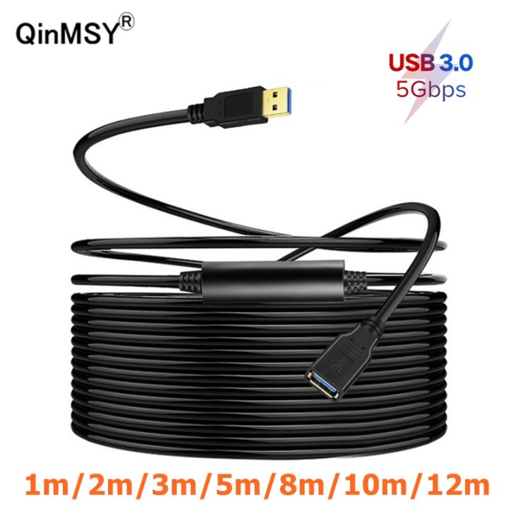 12M 10M USB3.0 Extension Cable For Smart TV PS4 Xbox One SSD USB To USB ...