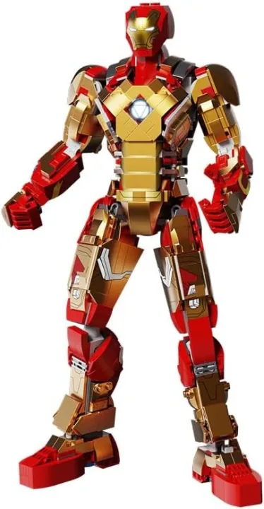 Super hero iron man mk 42; 6011 | 1126-Piece Action Hero Building Block ...