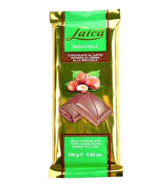 LAICA CHOCOLATE BAR FILLED WITH HAZELNUT 100 GR Italy 🇮🇹 | Daraz.lk