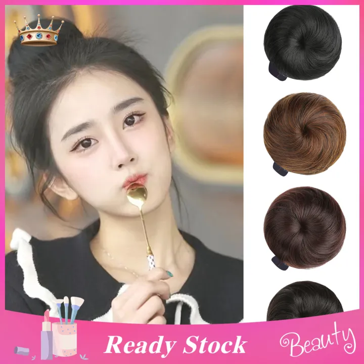 Trendygirl Chignon Wig Realistic Fluffy Natural Look Clutch Design Make ...