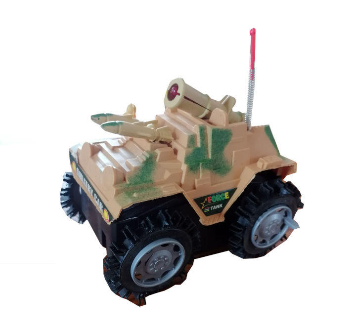Military Tank Tumbling Tank, Bump and Go Action Toy Car For Kids | Daraz.lk