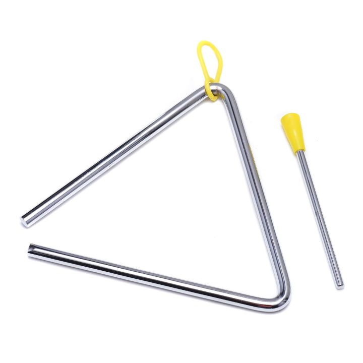 6 Inch Musical Steel Triangle Percussion Instrument With Striker Play ...