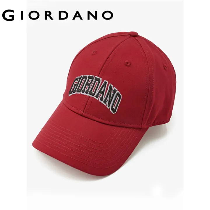 GIORDANO Men Caps Embroidery 100% Cotton Breathable Hollow Caps ...