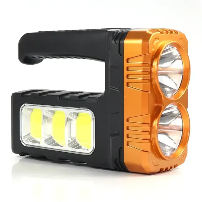 High Bright Solar/ USB LED Flashlight Torch with Strip Light USB ...