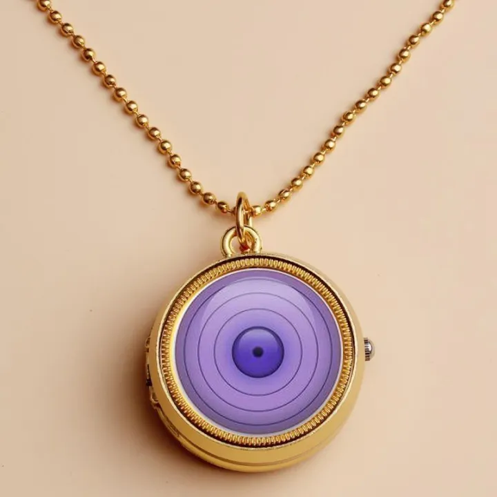 【Hengli jewelry story】Naruto Watch Kakashi Necklace Watch Sharingan ...