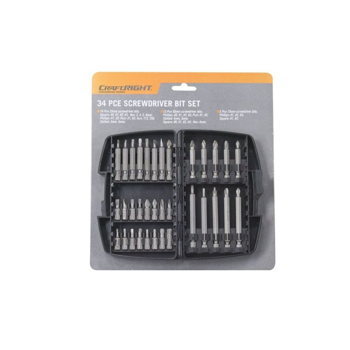 Craftright Screwdriver Bit Set 34pc | Daraz.lk