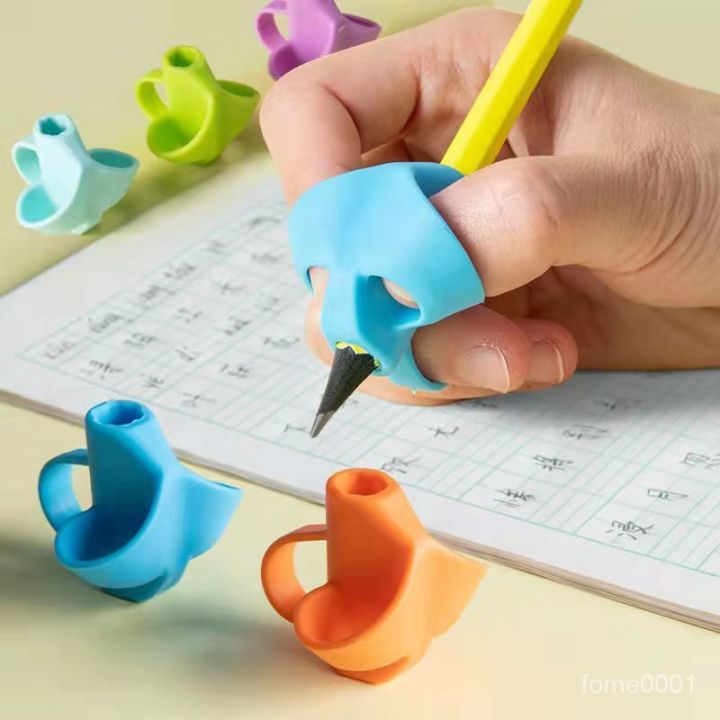 Children Writing Pencil Pan Holder Kids Learning Practise Silicone Pen ...