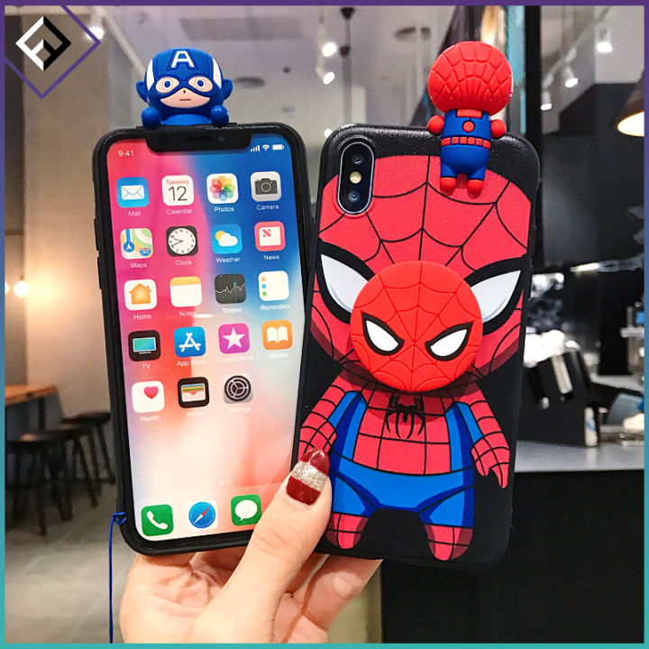 Spider Man Casing itel F1 F2 F3 F4 Cartoon Batman Phone Case itel ...